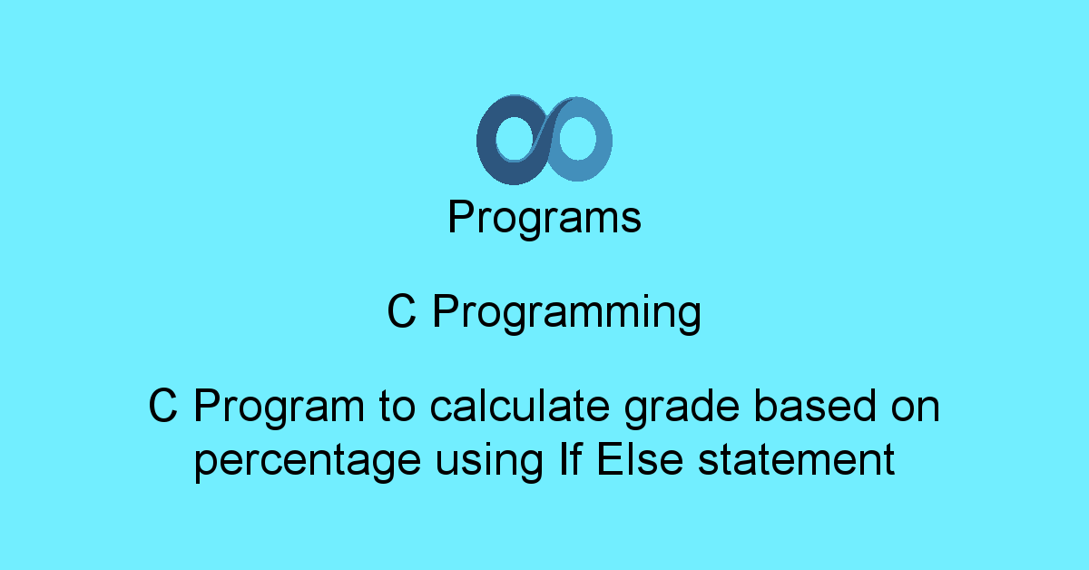 Programs C Programming : C Program to calculate grade based on ...